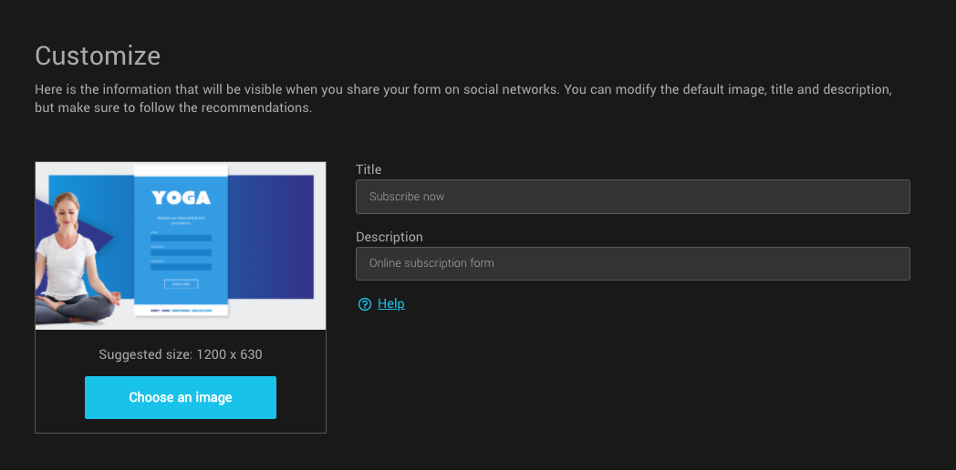 More ways to share your subscription forms | Cyberimpact