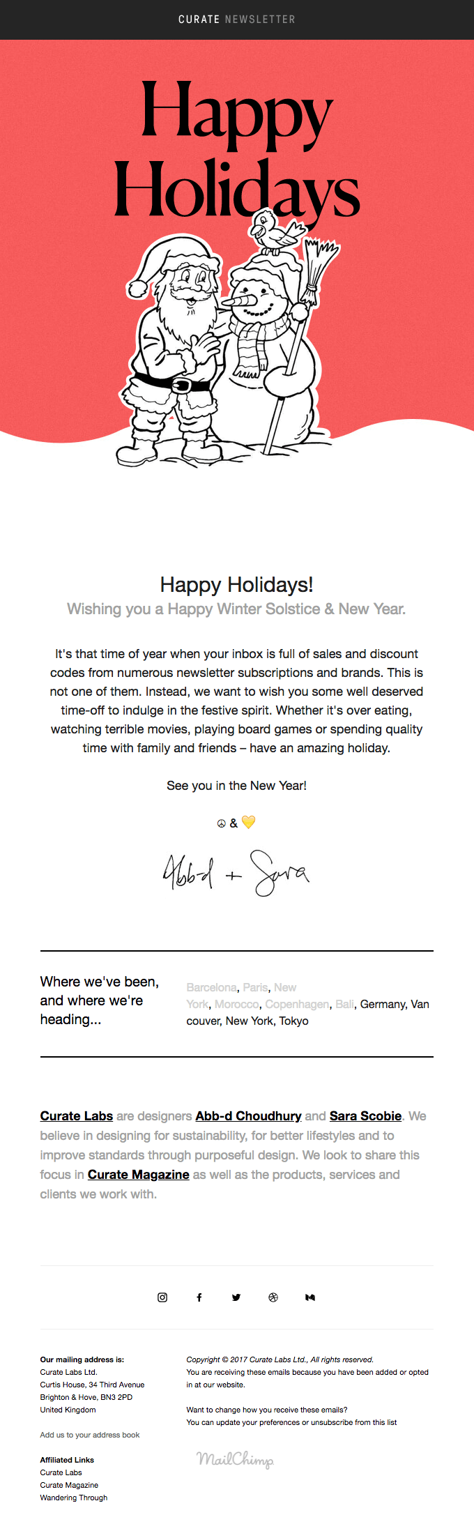 15 best holiday email examples
