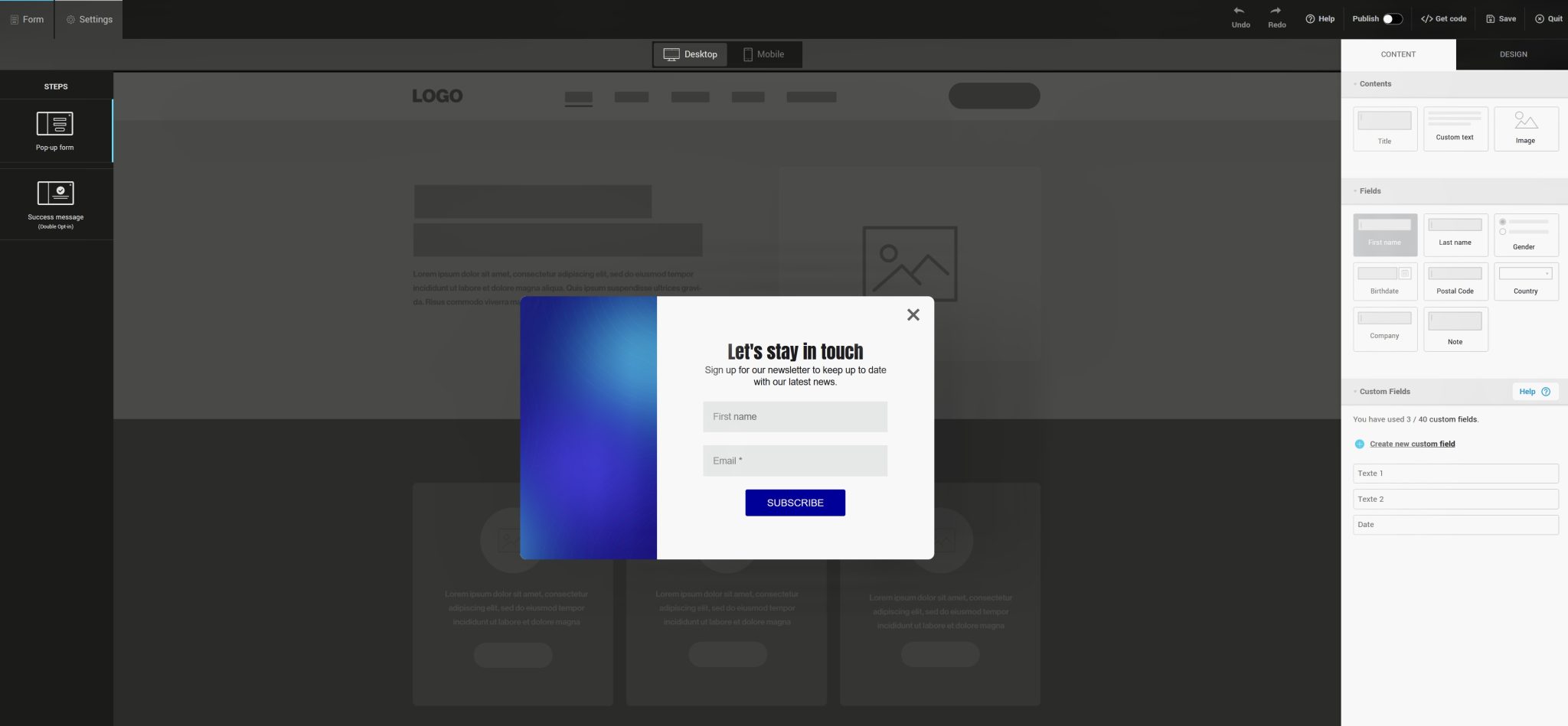 Complete guide to pop-up form strategies + examples